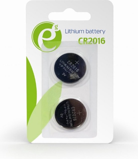 CR2016 knoopcelbatterij, 2 stuks | bol