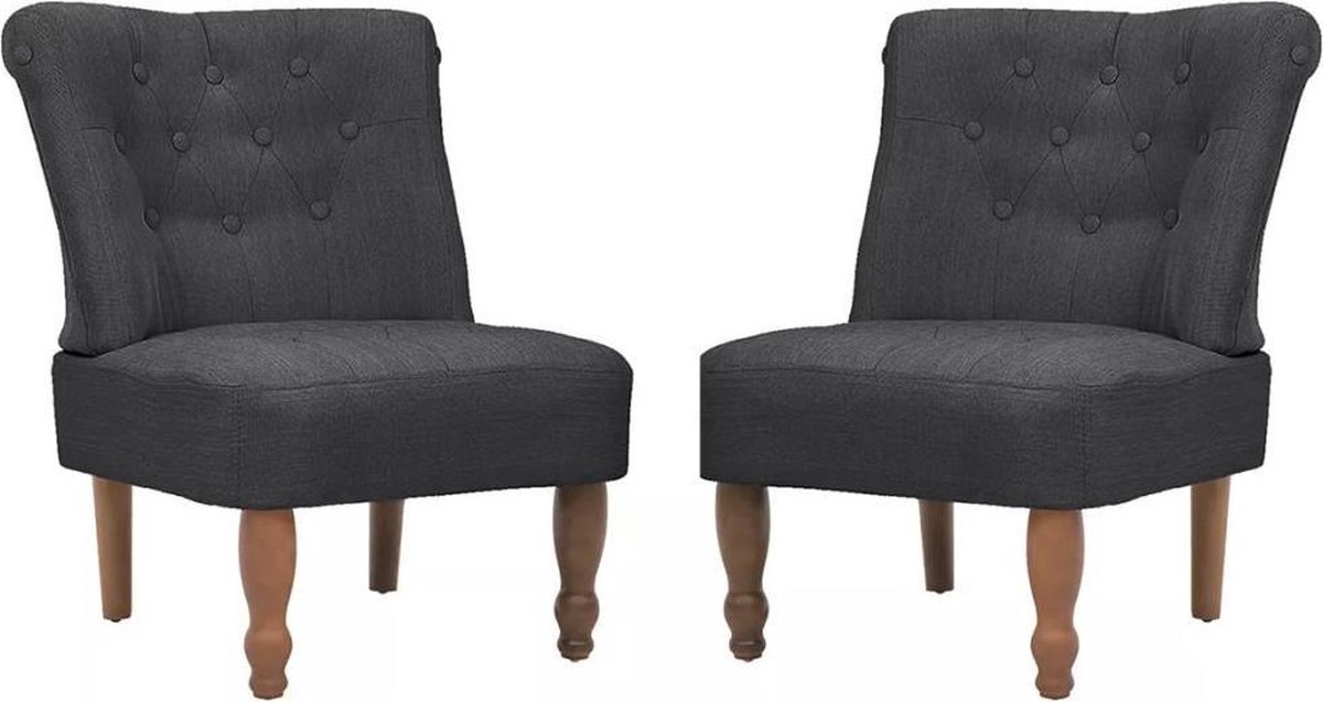 Fauteuil Grijs 2 STUKS / Loungestoel / Lounge stoel / Relax stoel ...