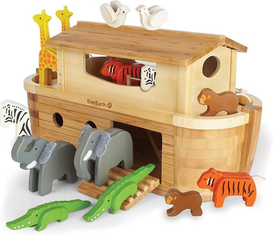 Everearth Ark Van Noah Bruin 64 X 26 X 32,5 Cm 15-delig | bol