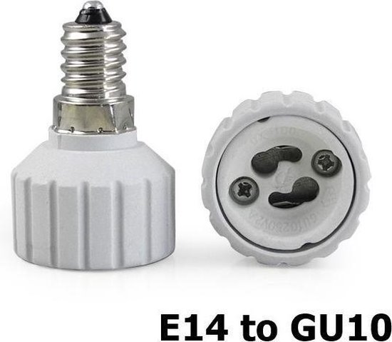 2 stuks - E14 naar GU10 Fitting Omvormer | bol