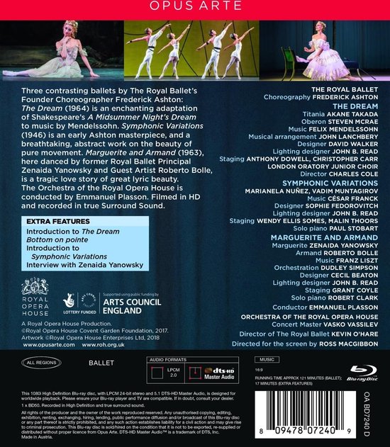 Frederick Ashton: The Dream / Symphonic Variations / Marguerite And ...