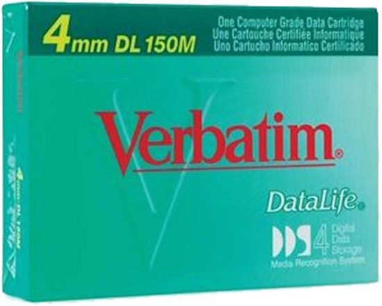Verbatim 4mm-DL 150M 20-40GB DDS-4 4mm DAT-tape 150m | bol