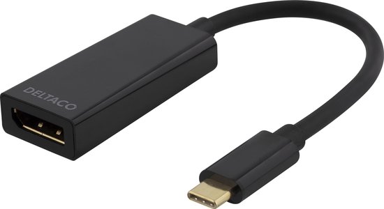 DELTACO USBC-DP USB-C naar DisplayPort adapter - 4K UHD 60 Hz | bol.com