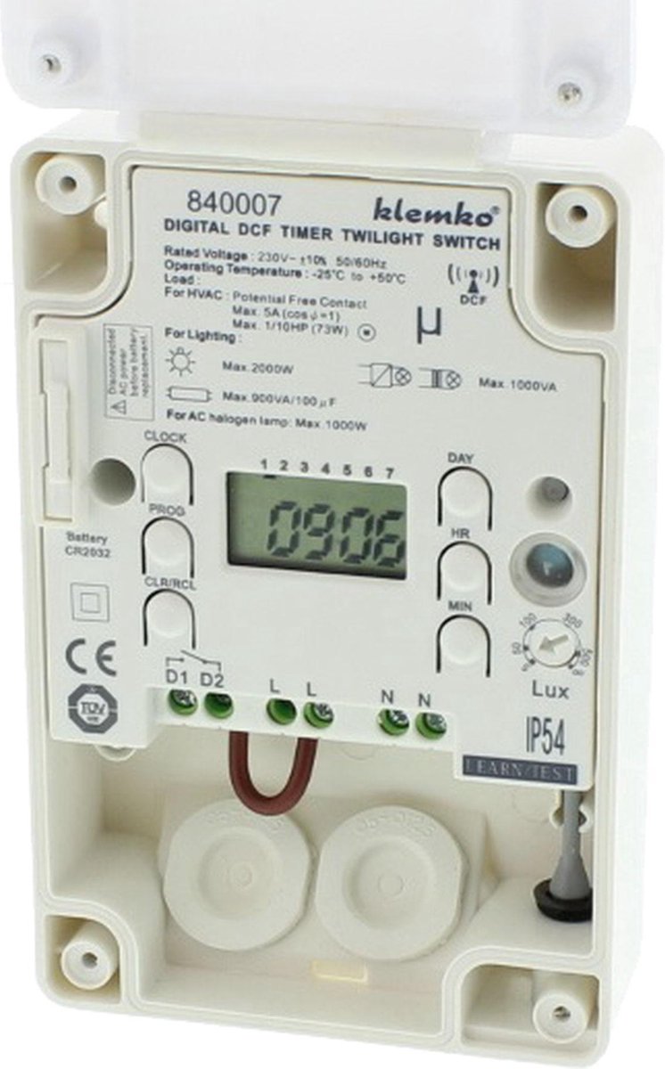 Klemko Schemerschakelaar - 840007 - E2H29 | bol