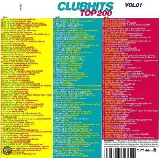 Club Hits Top 200 Vol. 1, various artists | Muziek | bol