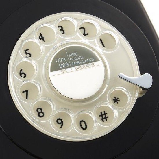 bol.com | GPO 746 Retro Vaste Telefoon draaischijf - Zwart
