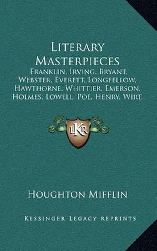Literary Masterpieces, Houghton Mifflin Company | 9781163870341 ...