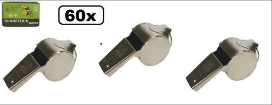 60x Scheidsrechter fluit metaal | bol