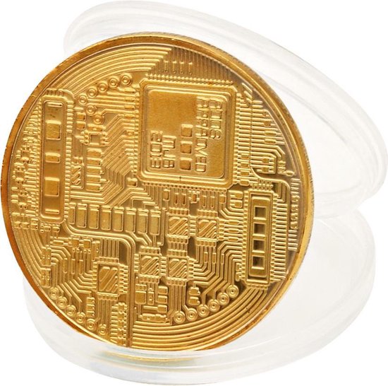 bol.com | Goudkleurige Bitcoin Souvenir Verzamelaars Munt