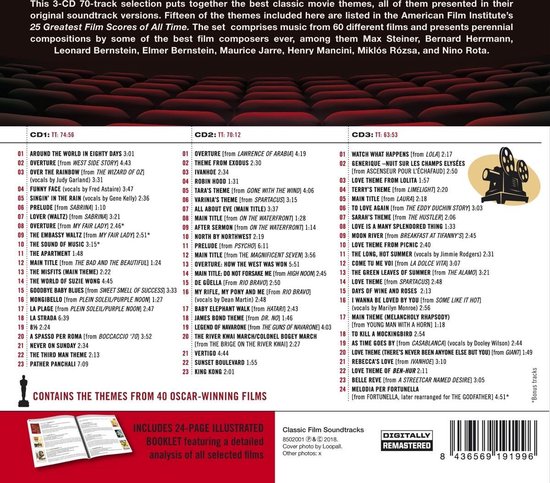 Classic Movie Themes [70 Tracks]: Original Soundtrack Versions [Music ...