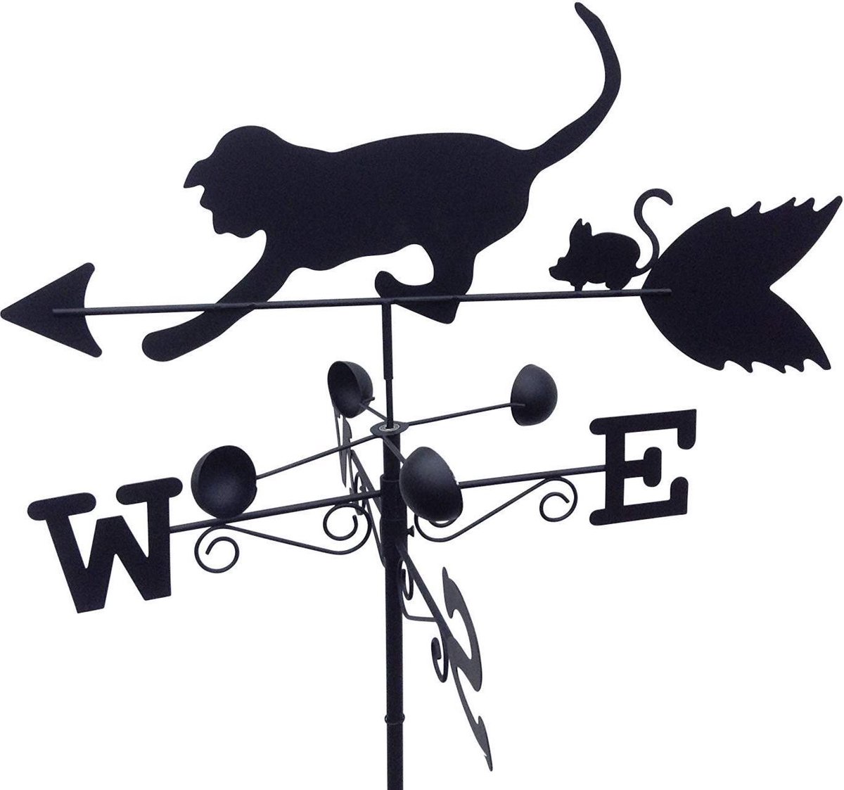 Windvaan - Tuin - Staal - Kat en Muis | bol.com