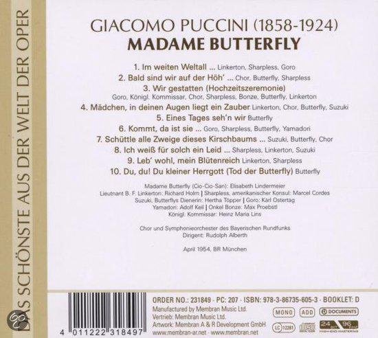 Puccini: Madame Butterfly, Rudolph Alberth | CD (album) | Muziek | bol