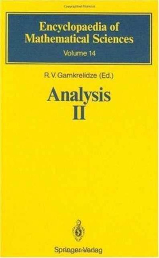 Analysis Ii Convex Analysis And Approximation Theory 9783540181798