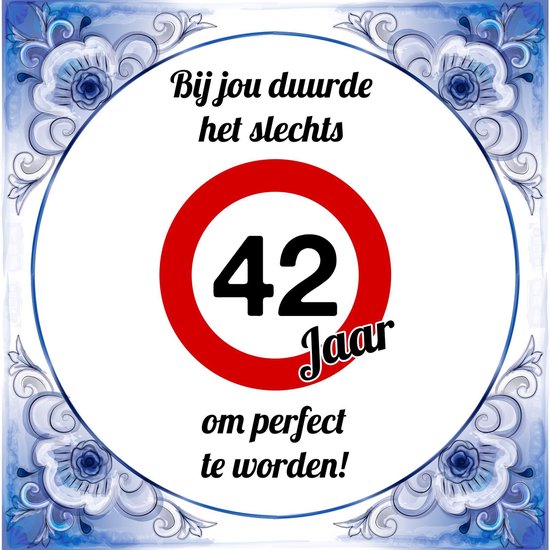 bol.com | Verjaardag Tegeltje met Spreuk (42 jaar): bij jou duurde het ... bol.com | Verjaardag Tegeltje met Spreuk (42 jaar): bij jou duurde het ...