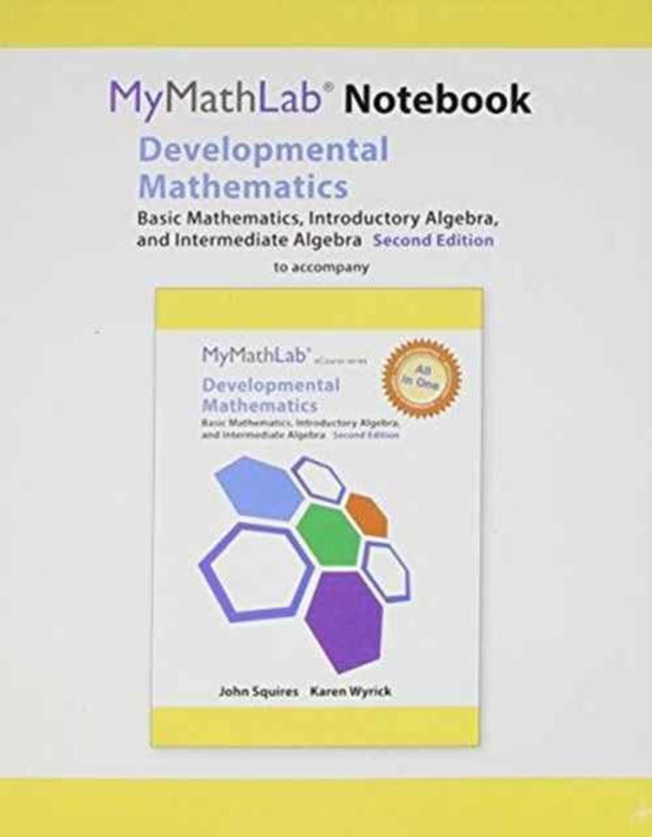 Developmental Mathematics Mymathlab Notebook | 9780321984517 | John ...
