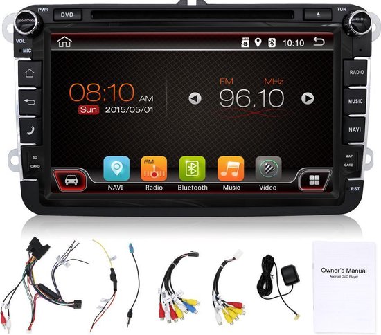 8 inch Rns 510 look Volkswagen Android 7.1 multimedia navigatie systeem ...