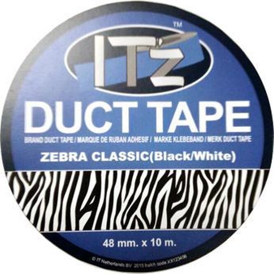 IT'z duct tape - Zebra - 10m | bol.com