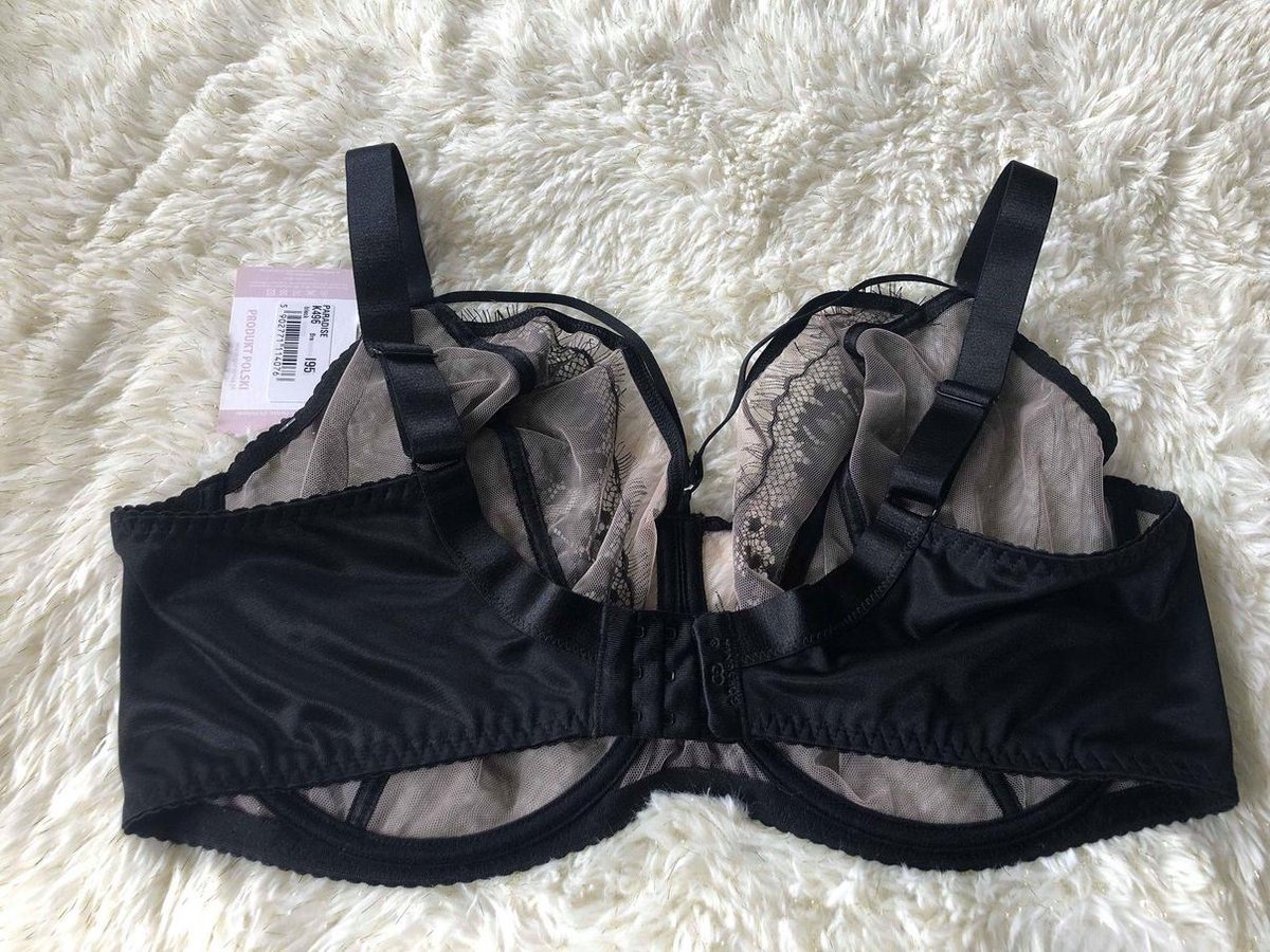 K496 Gorsenia bh Paradise zwart/transparant met beugel | bol