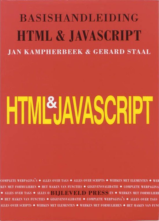 Basishandleiding Html & Javascript | 9789055480586 | Jan Kampherbeek ...