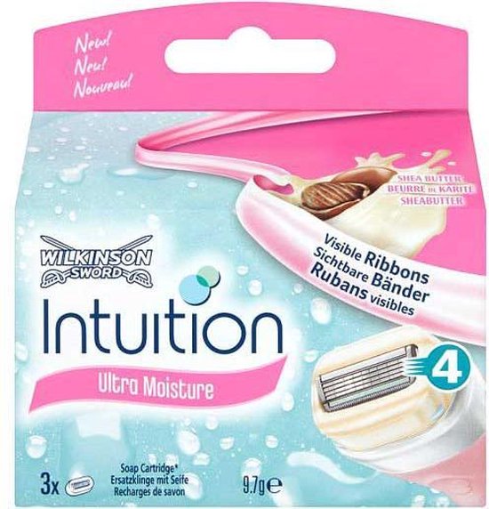 Wilkinson Intuition - Scheermesjes - Ultra Moisture - Shea Butter - 3st ...