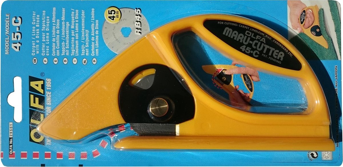 OLFA tapijtmes met 45 mm rond mes | bol