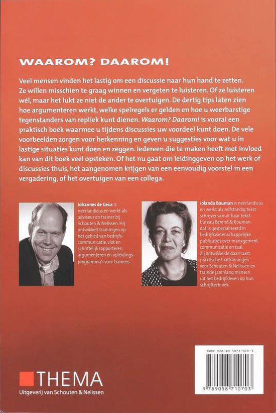 Waarom? Daarom! | 9789058710703 | Jan de Geus | Boeken | bol