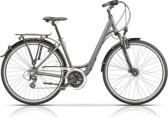 Cross Arena LS toerfiets Dames grijs Framemaat 46 cm | bol