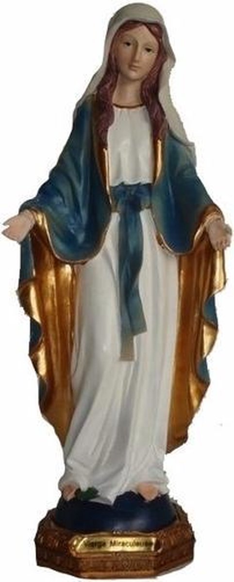 Heilige Maagd Maria beeldje 22 cm - Polystone - Kerst decoratie | bol.com