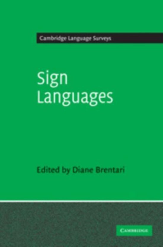 Sign Languages | 9780521883702 | Diane Brentari | Boeken | bol