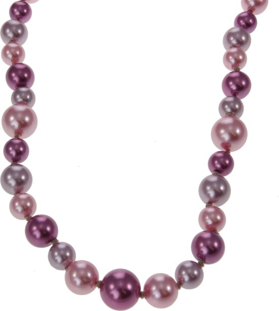Lange parelketting met parels van verschillend formaat | bol.com
