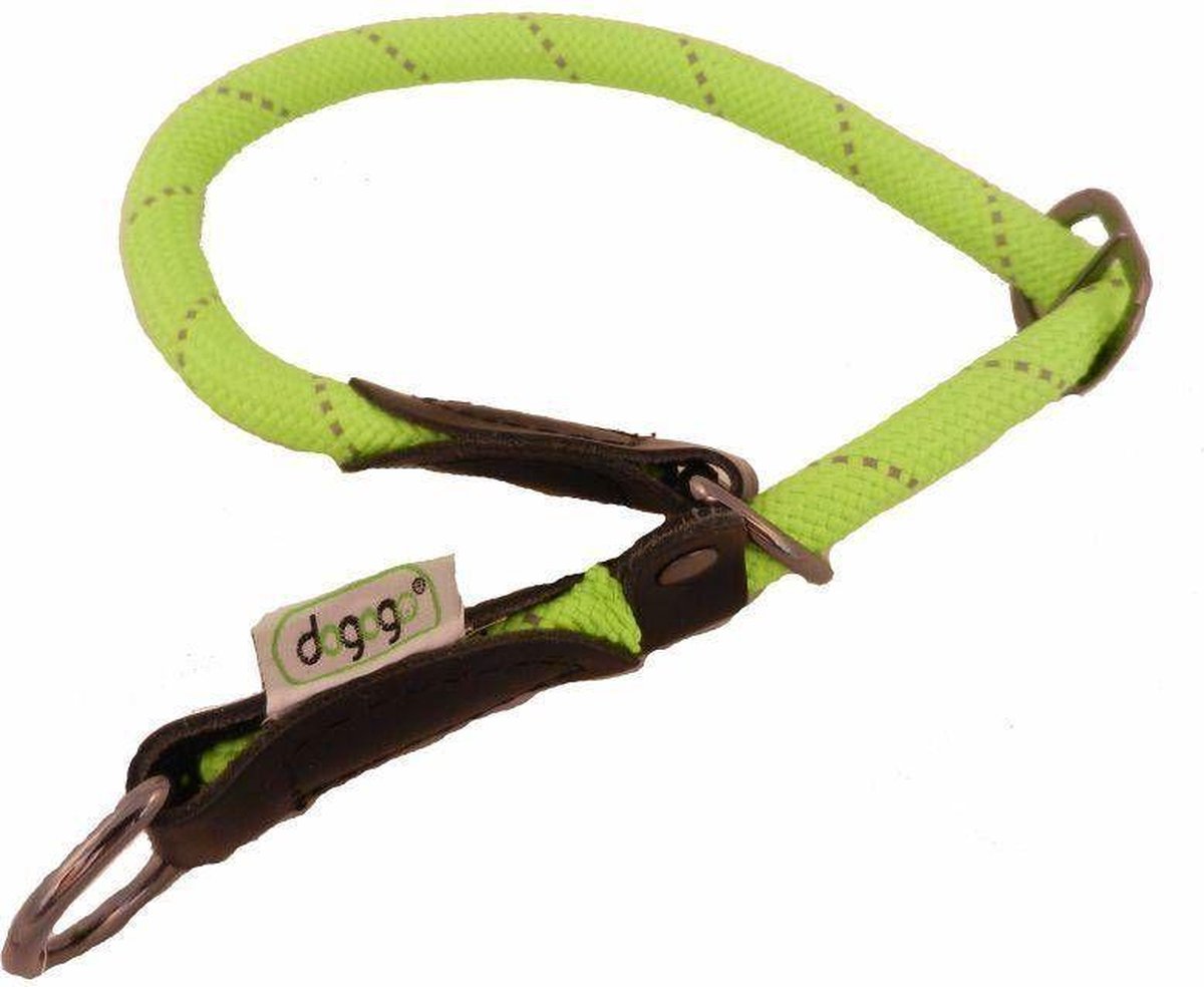 Dogogo nylon sliphalsband met stop, groen, 55cm | bol.com