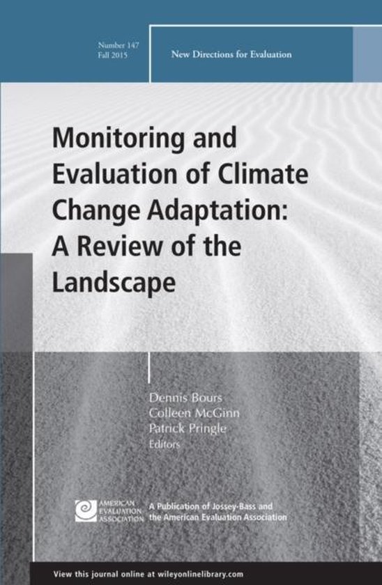 Monitoring and Evaluation of Climate Change Adaptation: A Review of the ...