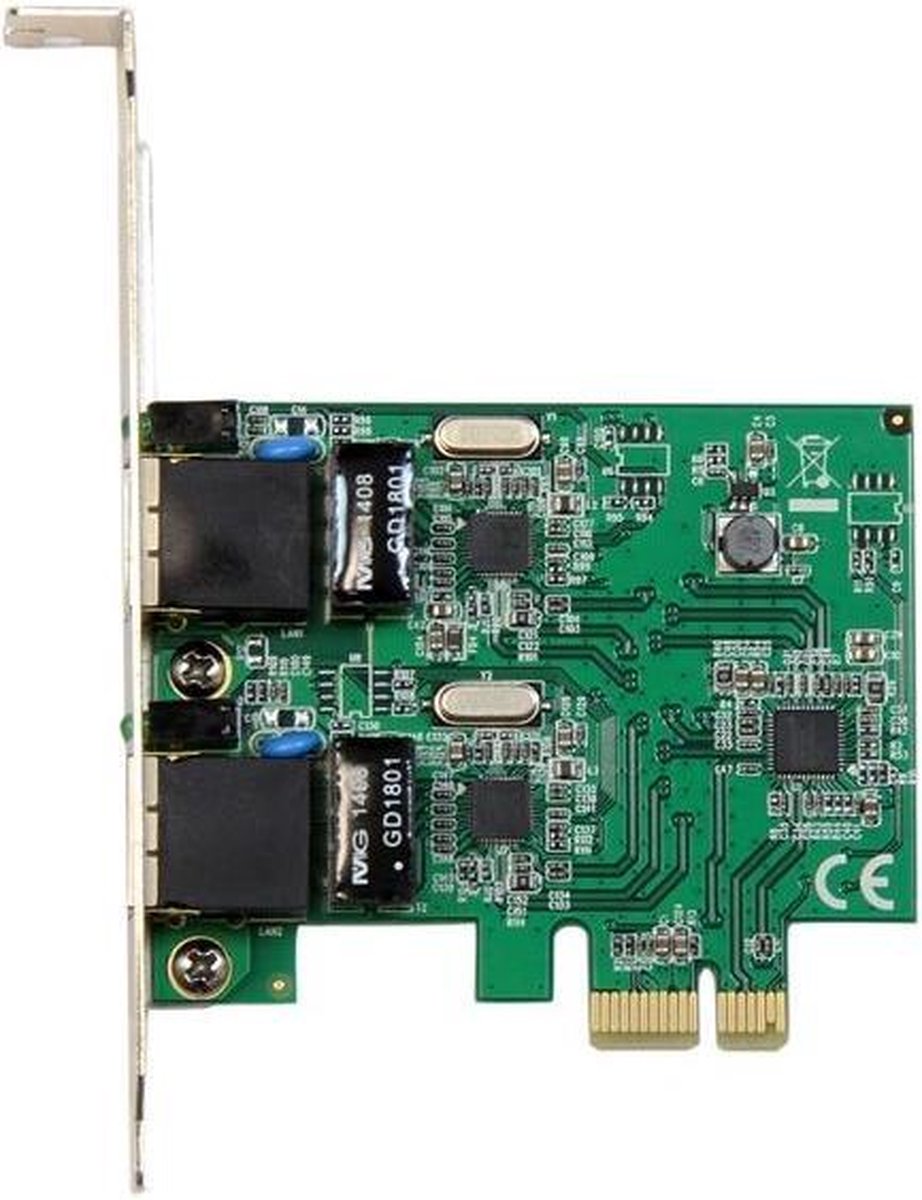 StarTech.com Carte réseau PCI Express à 2 ports Gigabit Ethernet - Adaptateur NIC PCIe GbE | bol.com