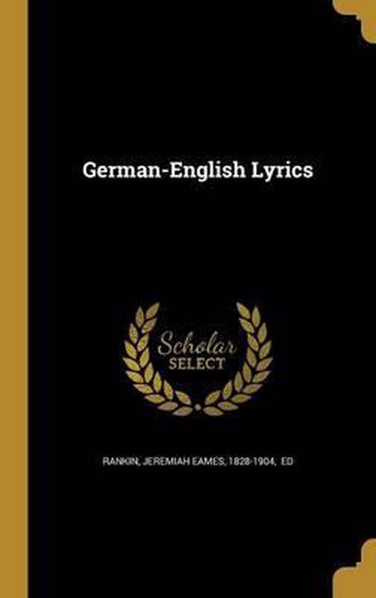 German-English Lyrics | 9781362620273 | Boeken | bol.com