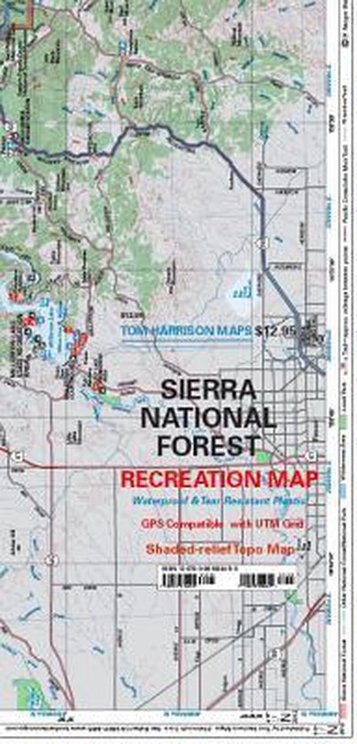 Sierra National Forest Recreation Map | bol.com