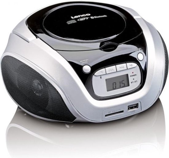 Lenco SCD-330 - Radio CD-speler met MP3, USB, SD en Bluetooth - Zilver ...