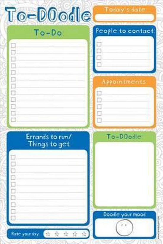 To-Doodle Notepad (to Do List) | 9781441322586 | Boeken | bol.com