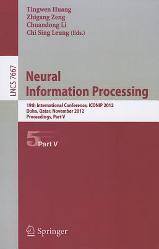 Neural Information Processing | 9783642344992 | Boeken | bol.com