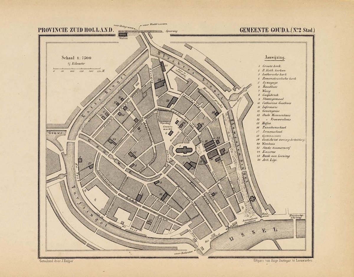 Gouda Kaart Nederland - kaart