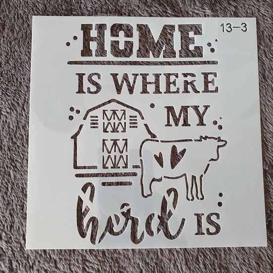 Hobby stencil, sjabloon, herbruikbaar, kaarten maken, scrapbooking ...