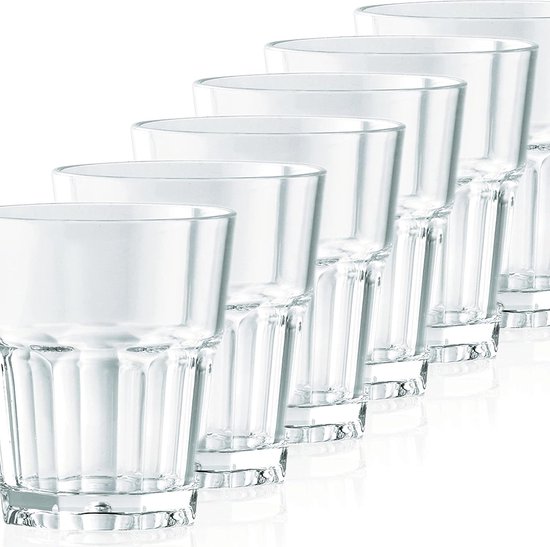 6 verres incassables, gobelets, verres à eau durables en plastique ...