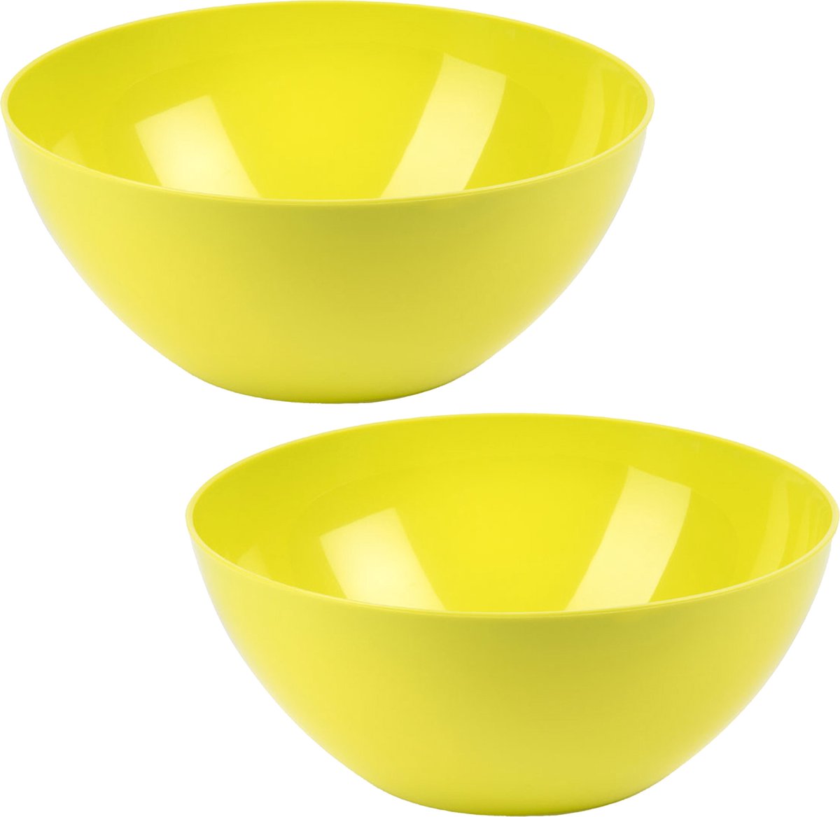 Plasticforte Serveerschaal/saladeschaal - 2x stuks - D20 x H8 cm ...