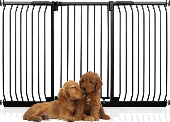 Bettacare Hoog Hondenhek Elite, 188cm - 197cm, Mat Zwart, Hoog 96.8cm | bol