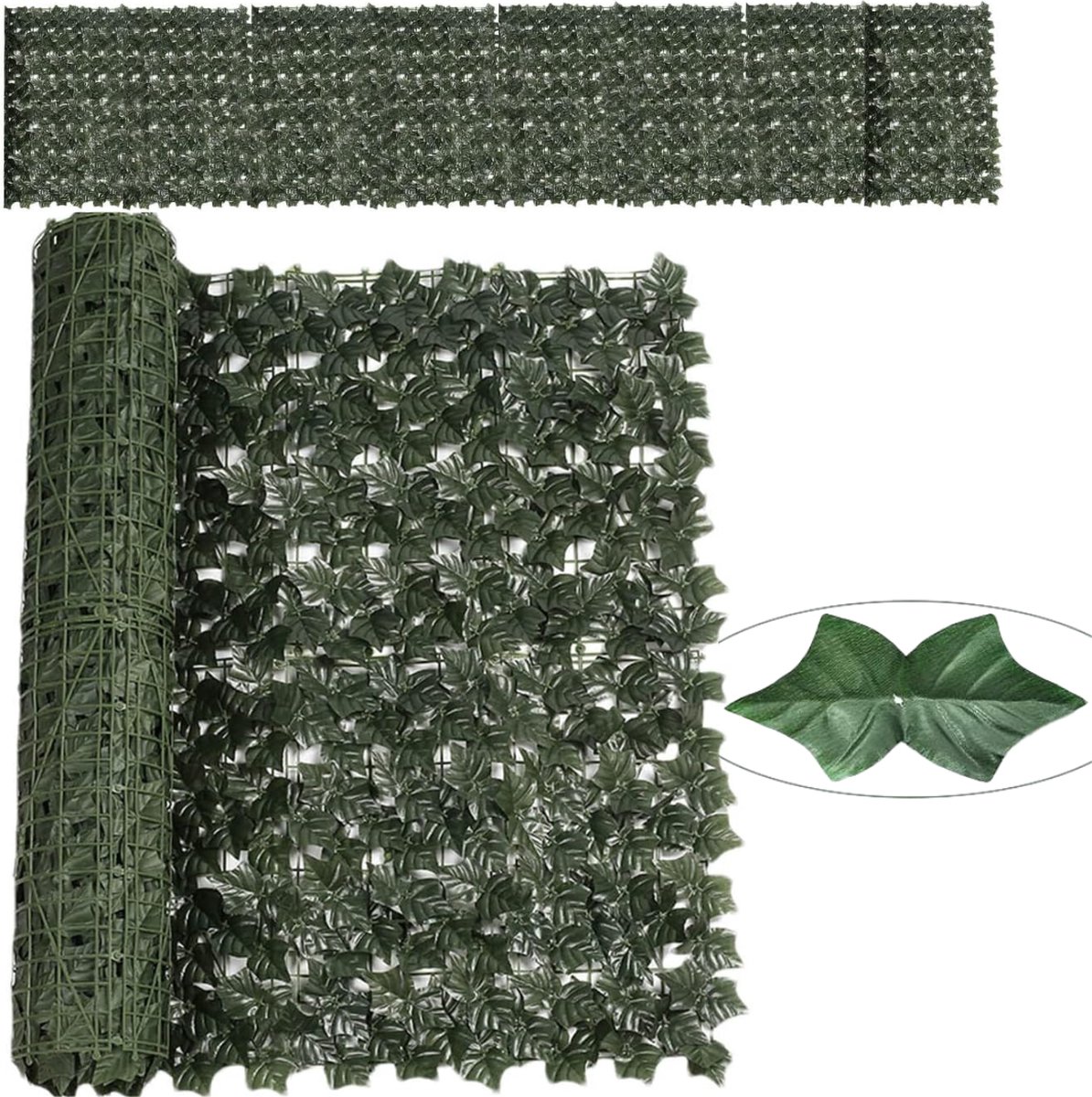 Kunsthaag op rol van nep Klimop/Hedera - Heg van Kunstplanten 100x300CM ...