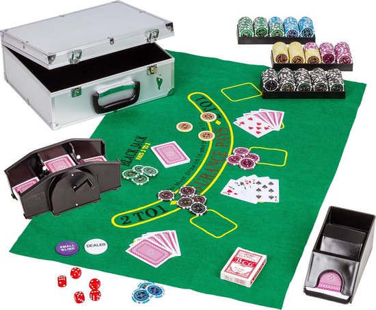 Poker - Pokerset - Pro Poker set 300 chips - Poker chips - Poker fiches ...