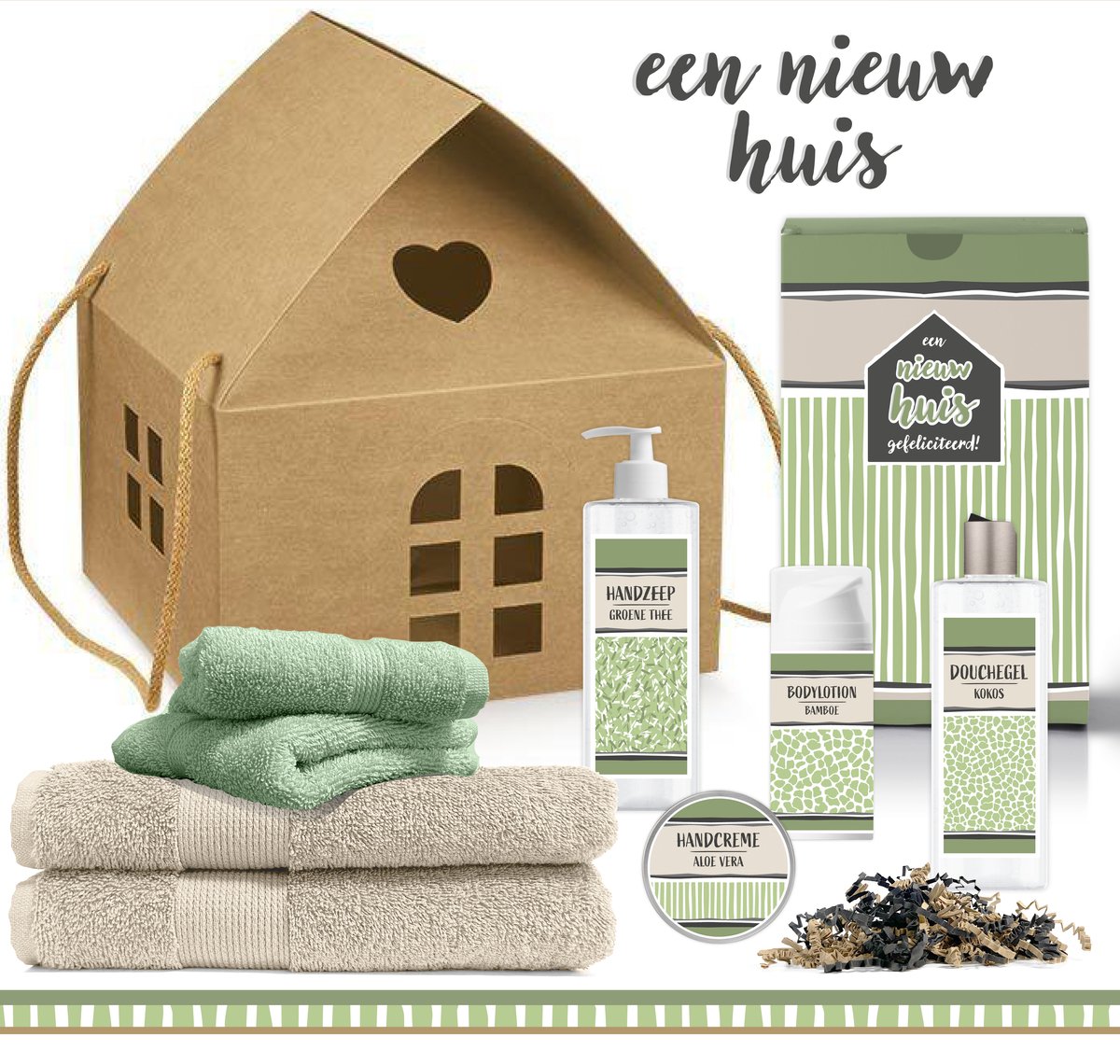 Geschenkset "Een nieuw huis" - 8 Producten - 1170 Gram | Luxe cadeaubox ...