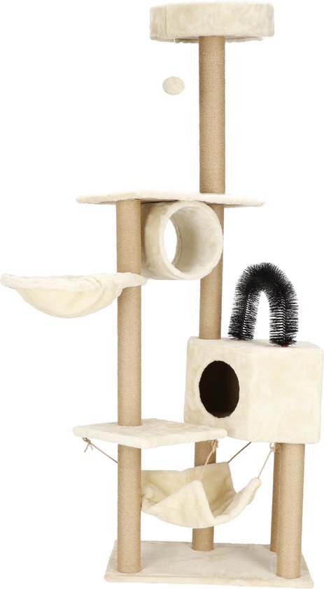 Springos Krabpaal - 7 Etages - Voor Katten - Toren - Meubelbescherming ...