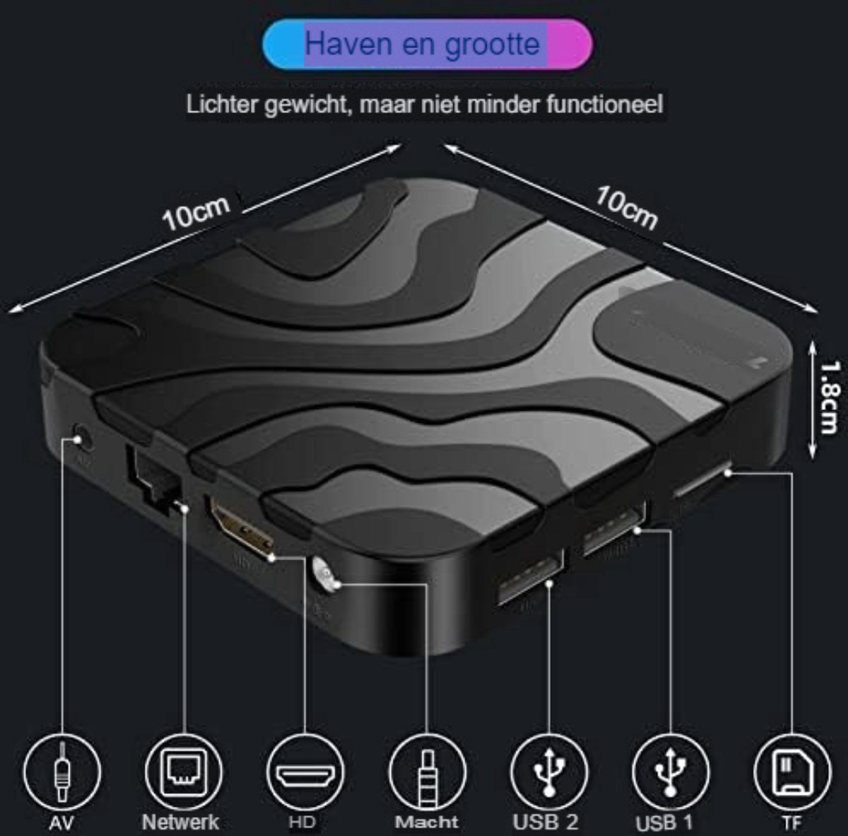 Android TV Box - Android TV Box 4gb ram - IPTV Box - Mediaplayer voor ...