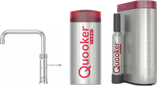 Quooker Classic Fusion square met COMBI+ boiler en CUBE reservoir 5-in ...