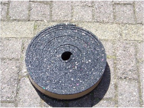 Granulaat rubber op rol - Zonnepaneel rubber - Strook 100 mm x 10 mm ...